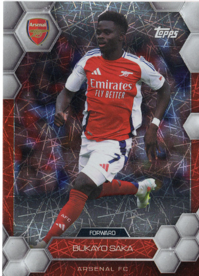2024-25 Topps Arsenal Fan Set Electro #19 Bukayo Saka – Euro Elite Cards