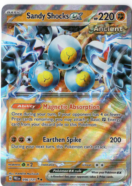 Pokemon Sandy Shocks ex 056/131 Prismatic Evolutions Double Rare – Euro ...