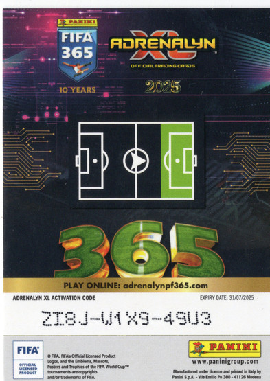 2025 Panini Adrenalyn XL FIFA 365 #425 Ronaldo LGD – Euro Elite Cards