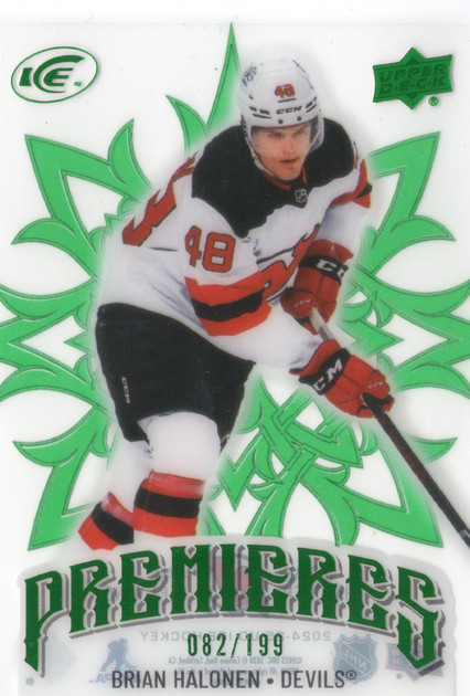 2024-25 Upper Deck Ice Emerald Green #178 Brian Halonen IP, SN199 ...