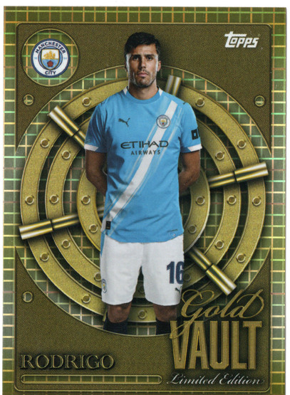 2025-26 Topps Manchester City Collectors Tin Gold Vault Limited Edition ...