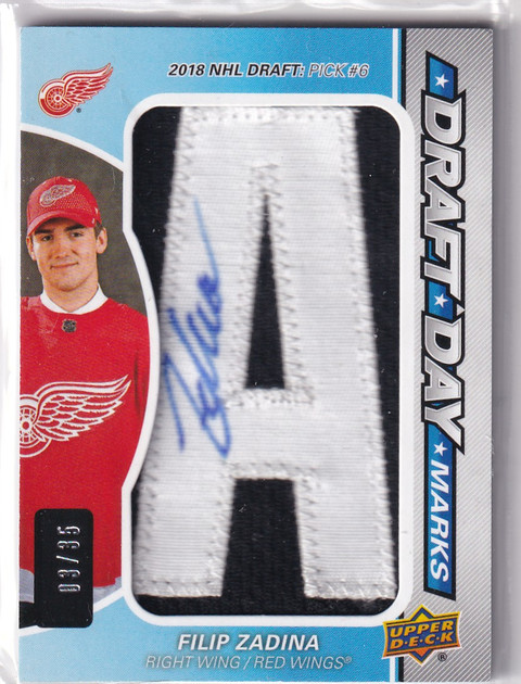 2019-20 SP Game Used Draft Day Marks Rookies #DDMFZ Filip Zadina/210 ...
