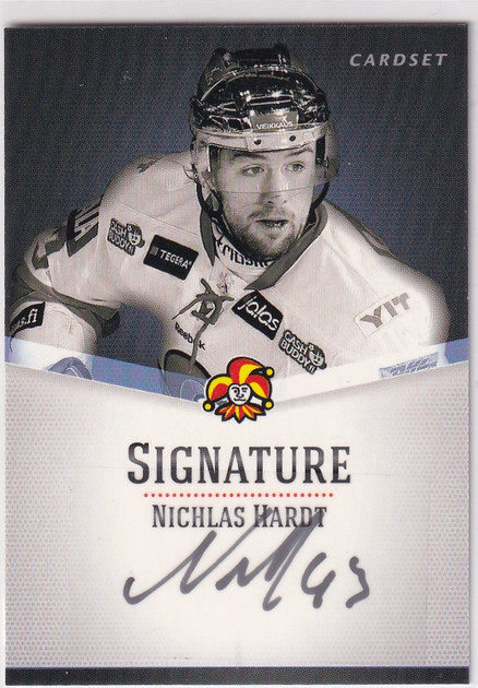 2012-13 Cardset Signature Nichlas Hardt /125 – Euro Elite Cards