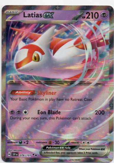 Pokemon Latias ex 076/191 Surging Sparks Double Rare – Euro Elite Cards