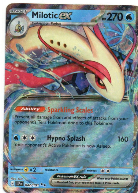 Pokemon Milotic ex 042/191 Surging Sparks Double Rare – Euro Elite Cards