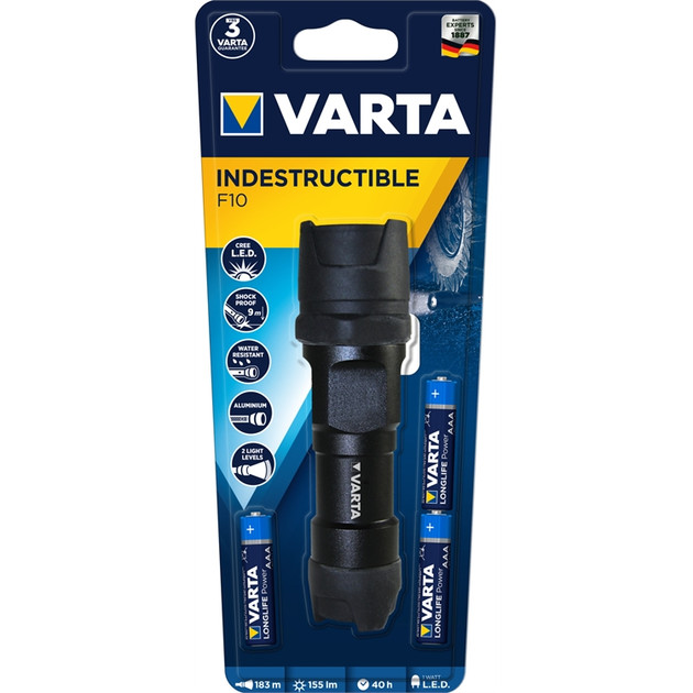 Taskulamppu Varta Indestructible F10 PRO – Rever verkkokauppa